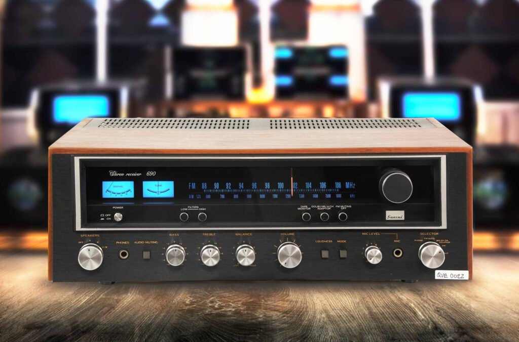 SANSUI 690 (Black face 6060) RECEIVER - 1QVE0022 - HQaudios