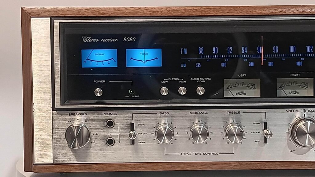 💥 VERY GOOD SANSUI 9090 VINTAGE RECEIVER – 1-YEAR WARRANTY - 110W PER ...