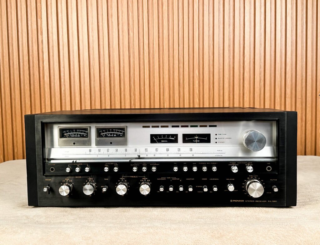 EXCELLENT PIONEER SX-1980 BLACK FACE RECEIVER – 1-YEAR WARRANTY – RARE ...